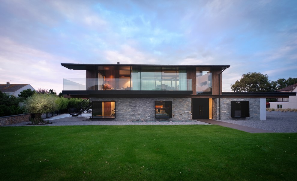 Silver House - Contemporary - House Exterior - Other - by IQ Glass UK ...