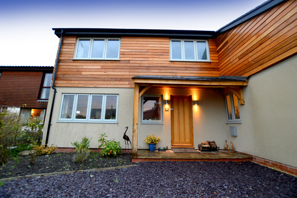 Timber Cladding and New Porch - Contemporary - Exterior - Hampshire ...
