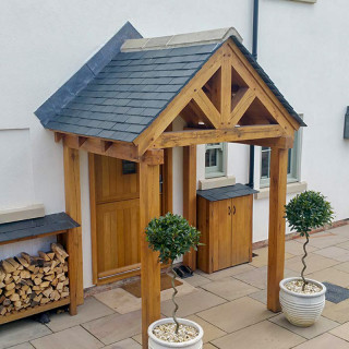 Utility room entrance oak porch - Exterior - Other - by Oak By Design ...