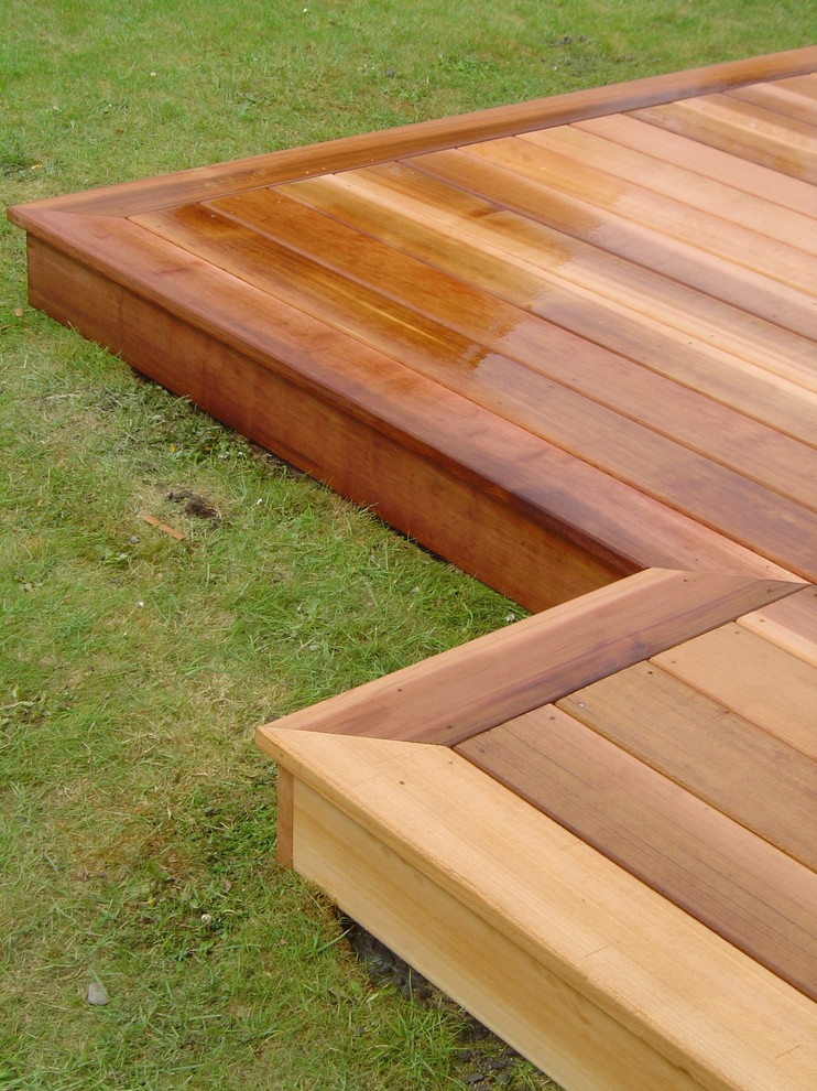 Western Red Cedar Deck by Green Onion - Rustic - House Exterior - Cheshire - by Silva Timber ...