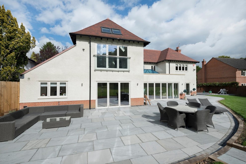 Wide exterior shot at the rear of the property. - Modern - House ...