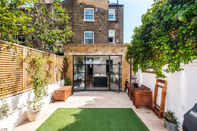 Wraparound rear house extension architectural design and build London ...