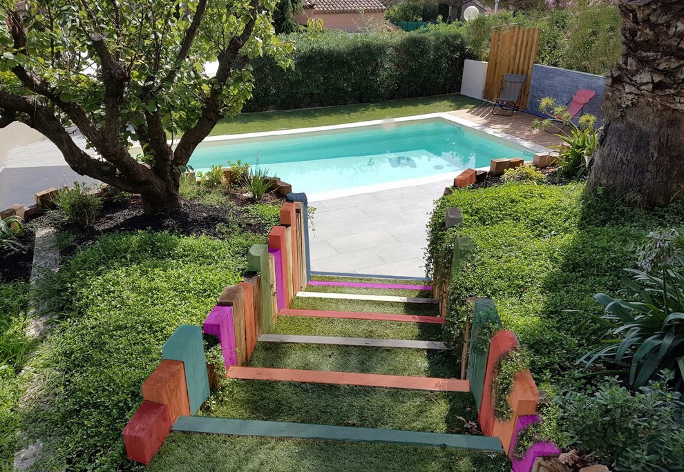 Jardin coloré Aix en provence - Contemporary - Landscape - Marseille ...