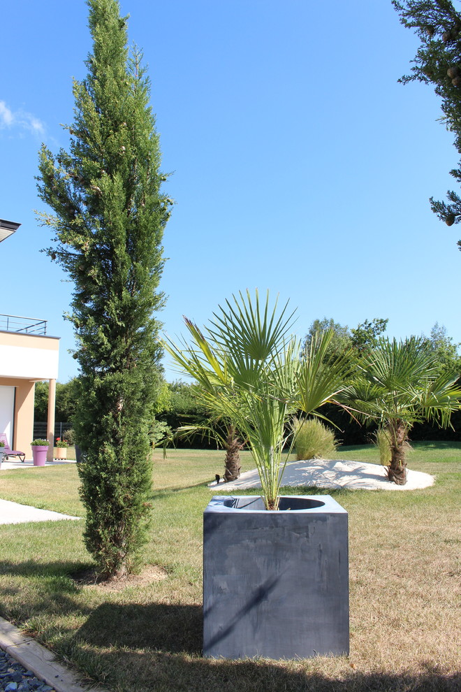 Jardinière en zinc Zedenn de la gamme KWADRO - Contemporary - Landscape ...