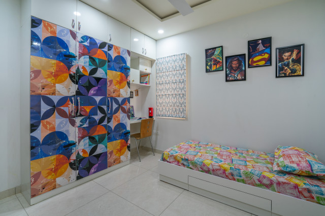 Tasko Model Flat 2 BHK - Moderne - Chambre d'Enfant - Hyderabad - par Raja Akkinapalli ...