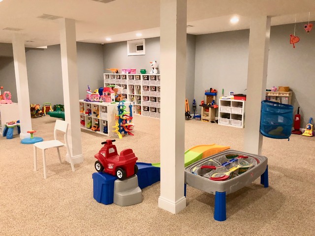 A HUGE Basement Still Needs Structure! - Traditional - Kids - New York ...
