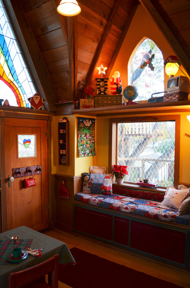 A Magical Tree House Lights Up for Christmas - Eclectic - Kids - Dallas ...