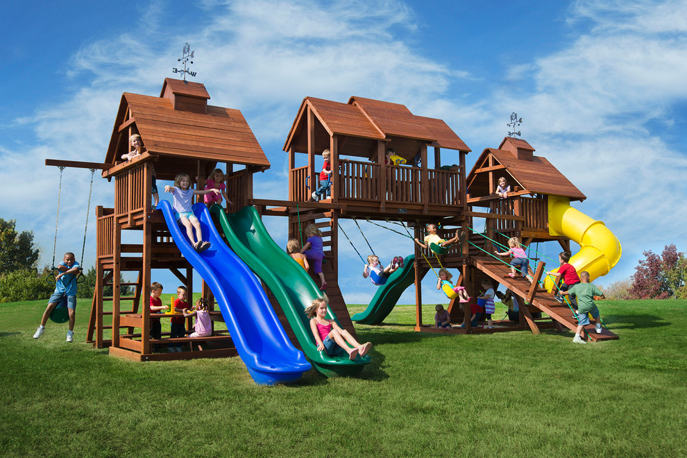 Adventure Mountain Swing Set - Traditional - Kids - Detroit - by Kids ...