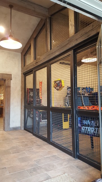 Arcade Sliding Doors and Iron Wall - Rustic - Kids - Other - by PC ...