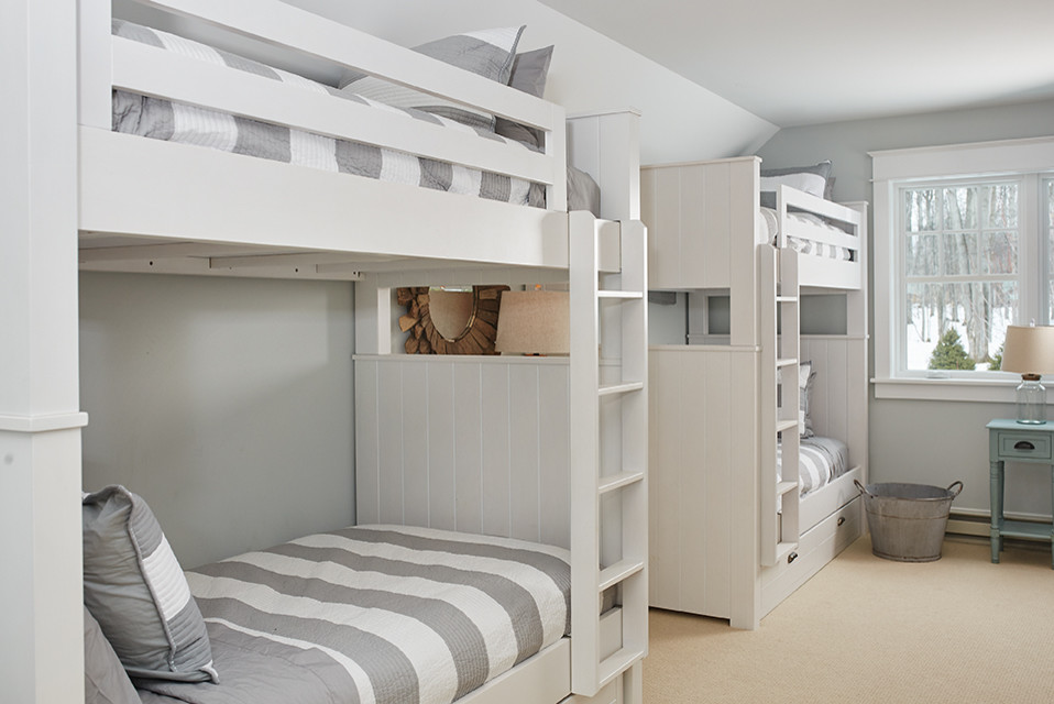 Bonus Room Bunk Area - Beach Style - Kids - Grand Rapids - by Villa ...