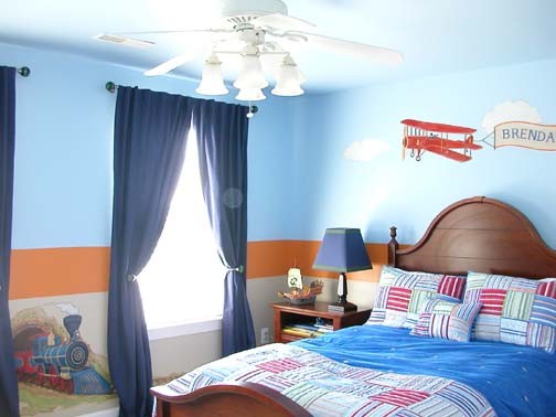 Boy's Transportation Theme Room - Traditional - Kids - New York - by ...