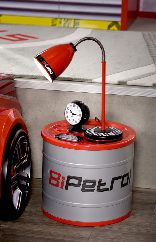 Car bed kids bedroom - Barrel Nightstand - Contemporary - Kids - Miami ...