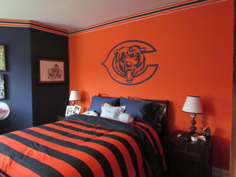 Chicago Bears Room - Transitional - Kids - Philadelphia - by ALM Custom ...