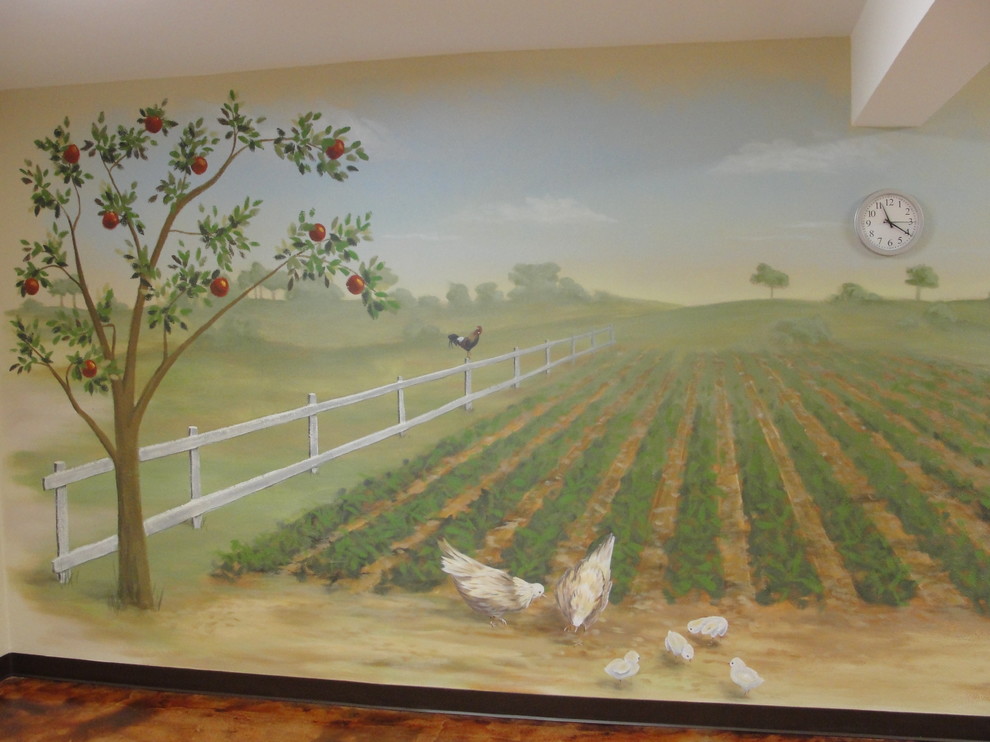 Farm Mural - Traditional - Kids - Dallas - by Artisan Finishes LLC | Houzz