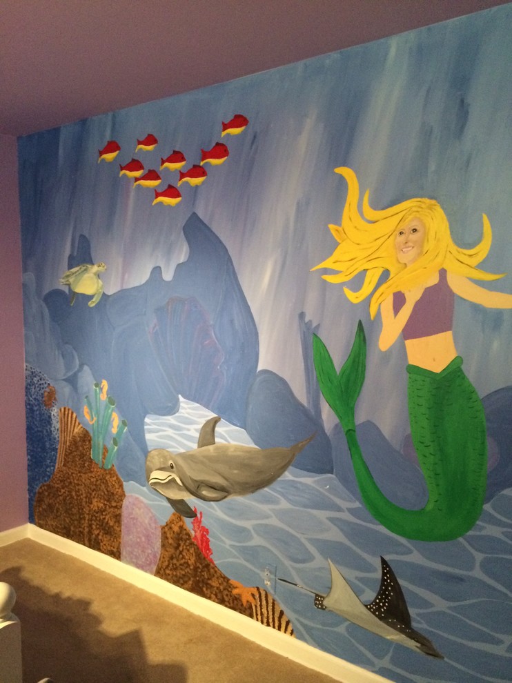 Mermaid Mural - Kids - Chicago - by Life's Journey Murals | Houzz