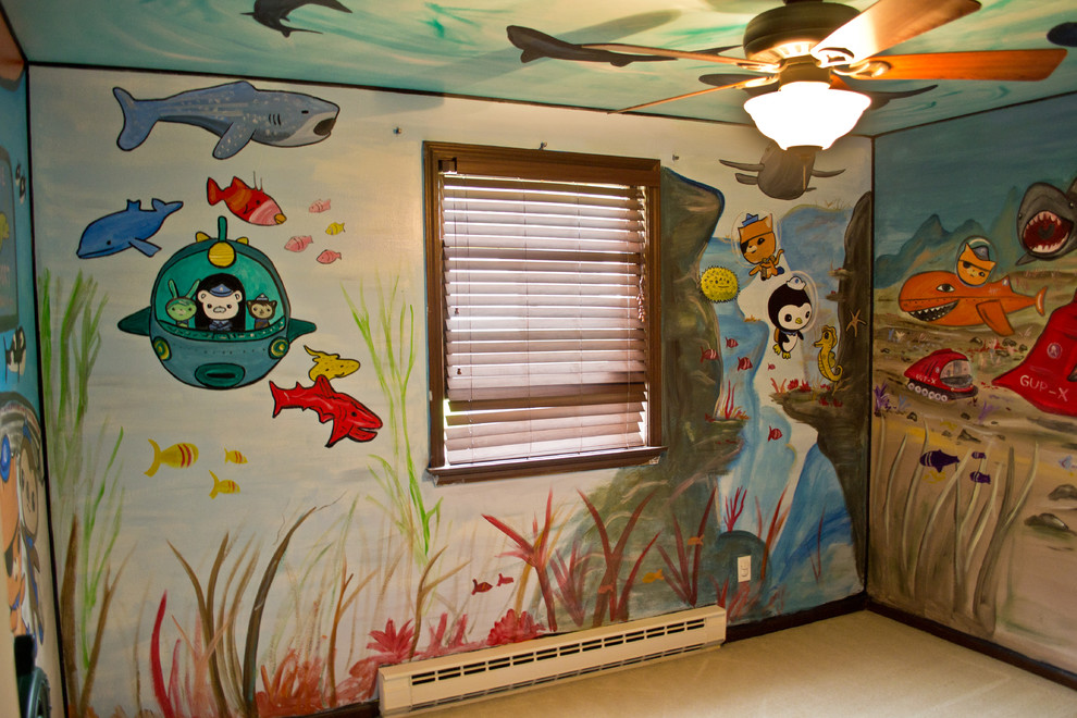 Octonauts Kid's Room Mural - Eclectic - Kids - New York - by CNY Murals ...