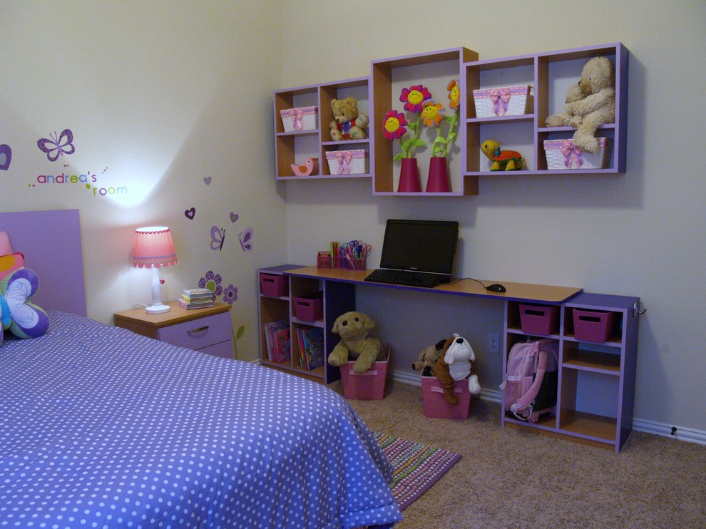 PURPLE GIRLS ROOM - Traditional - Kids - Houston - by Cut to Size | Houzz
