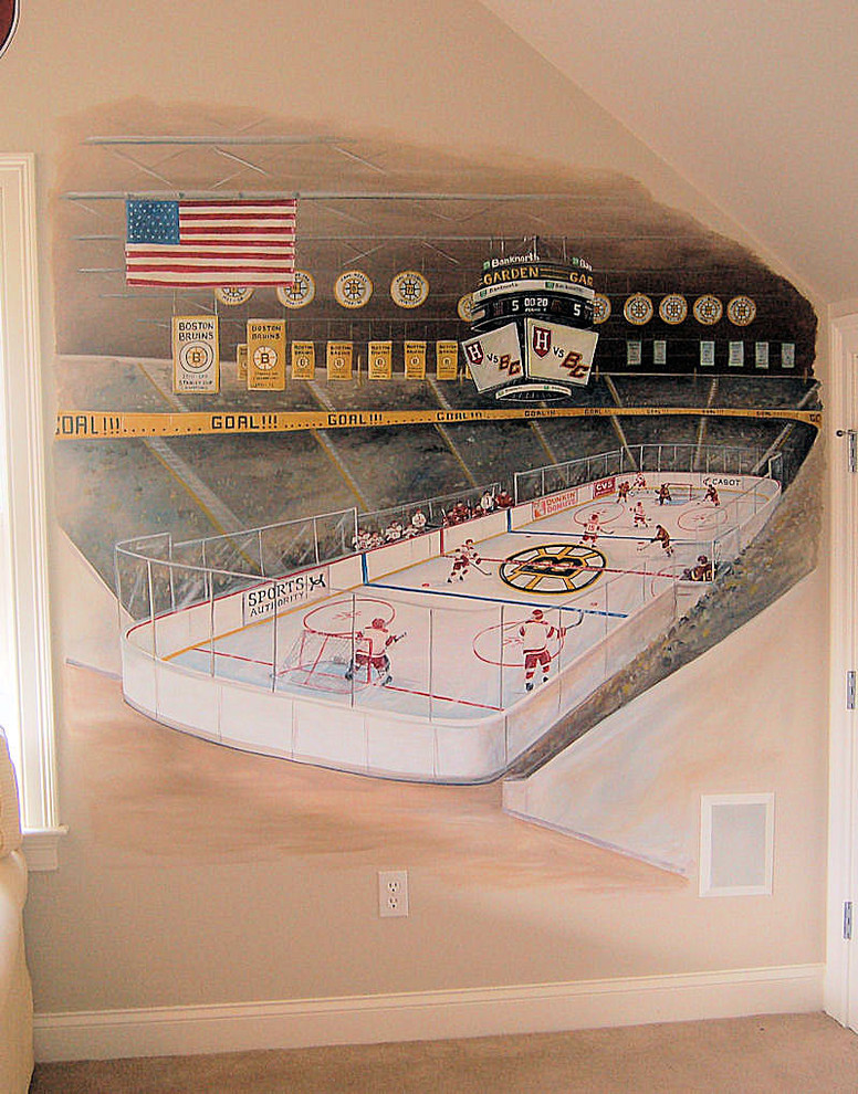 Sports Murals - Kids - Boston - by MacMurrayDesigns | Houzz
