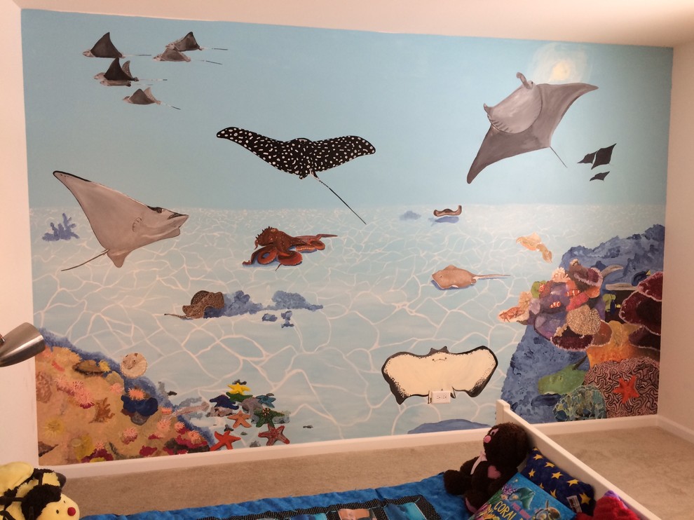 Stingray Mural - Kids - Chicago - by Life's Journey Murals | Houzz