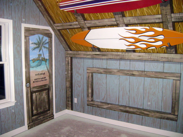 Surf Shack Room Mural by Tom Taylor of Wow Effects, in Ocean City ...