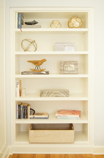 Houzz Modern Built In Bookcases