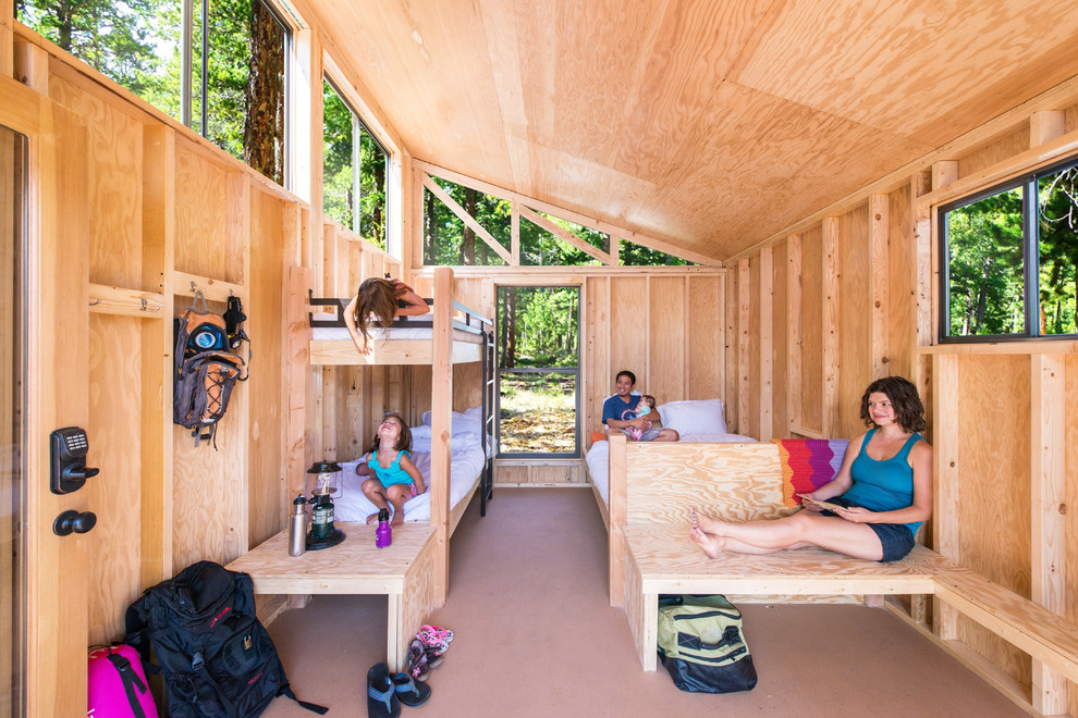 Wedge Cabin (with Cal Poly Pomona Architecture) - Rustic - Kids ...