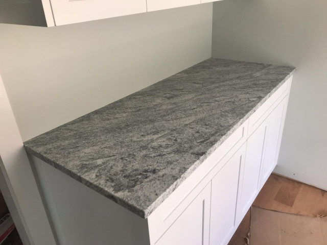 12155 - Silver Cloud Leathered Granite Project - Kitchen - Other - by Kitchen Stone Design LLC ...