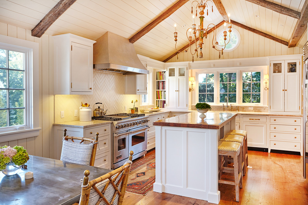 1767 Federal Style Home Kitchen Addition - Farmhouse - Kitchen - New ...