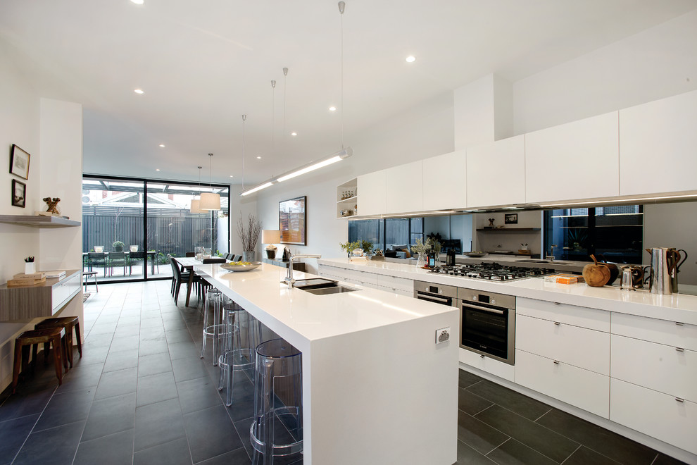 Open flowing kitchen - Modern - Kitchen - Melbourne - by Nettle ...
