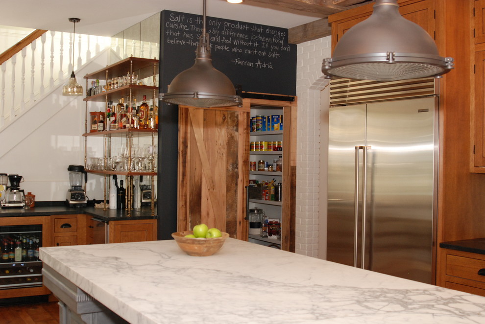 1890 Victorian historical renovation - Farmhouse - Kitchen - New York ...