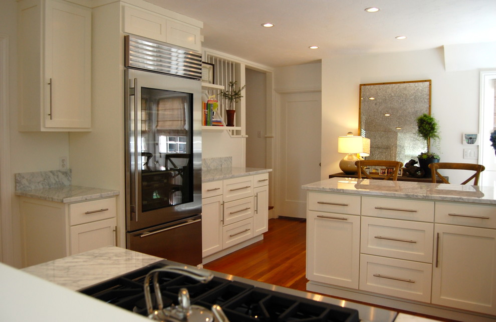 1925 Newport Beach Cottage Kitchen - Beach Style - Kitchen - Orange ...