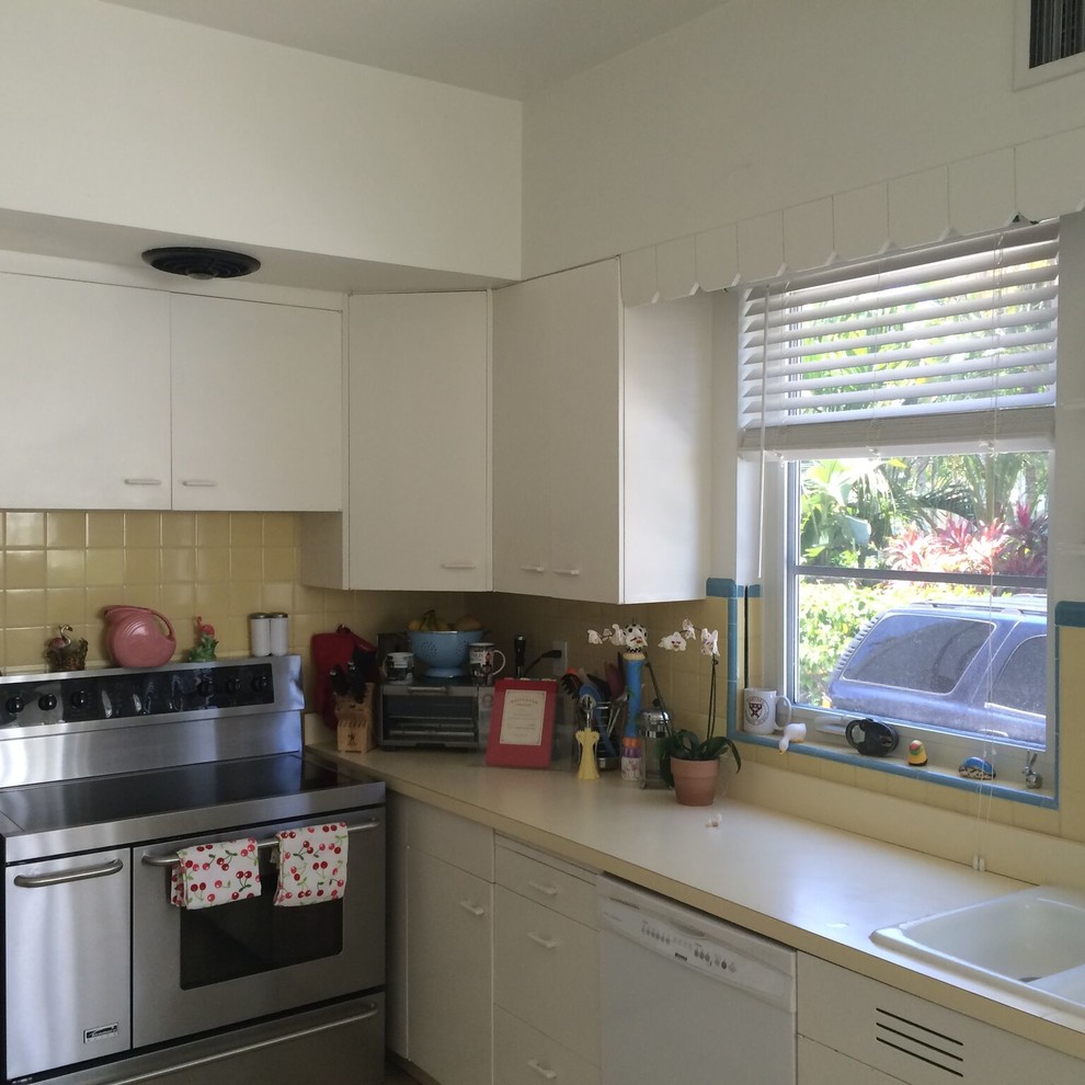 1927 Art Deco Kitchen in Hollywood, FL - Transitional - Kitchen - Miami ...