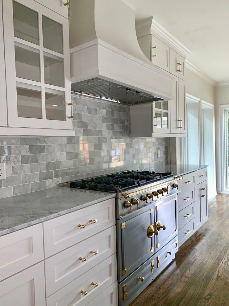 1927 Classic, open kitchen and white shades - Traditional - Kitchen ...