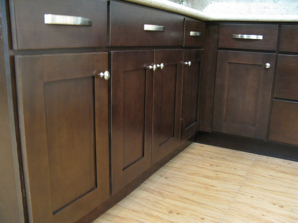 1U Espresso Beech shaker displays - Contemporary - Kitchen - San ...