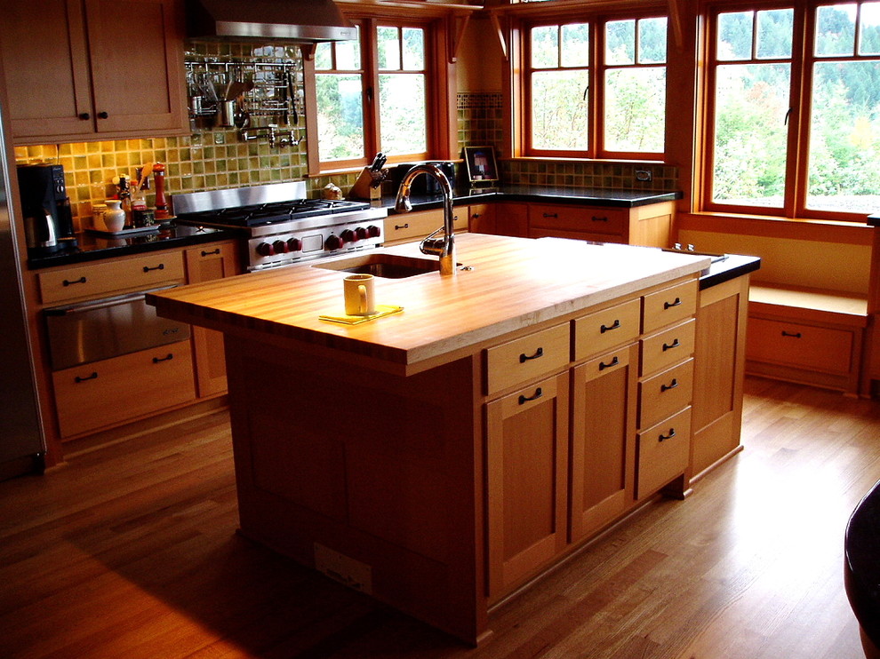 2 level kitchen island - Traditional - Kitchen - Other - by David ...