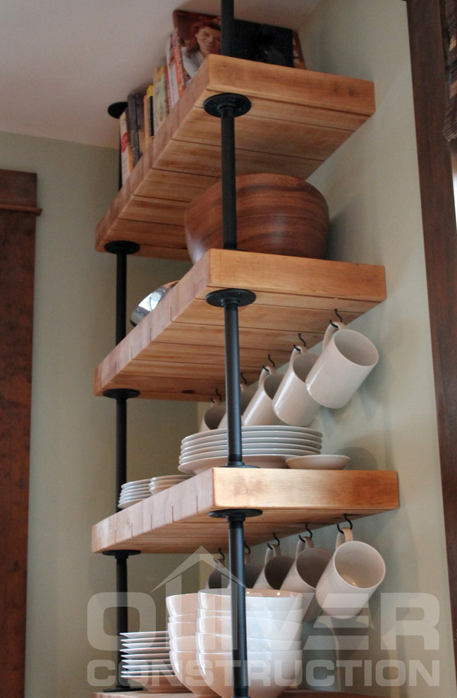 2013 Butcher Block & Gas Pipe - Rustic - Kitchen - Chicago - by Oliver ...