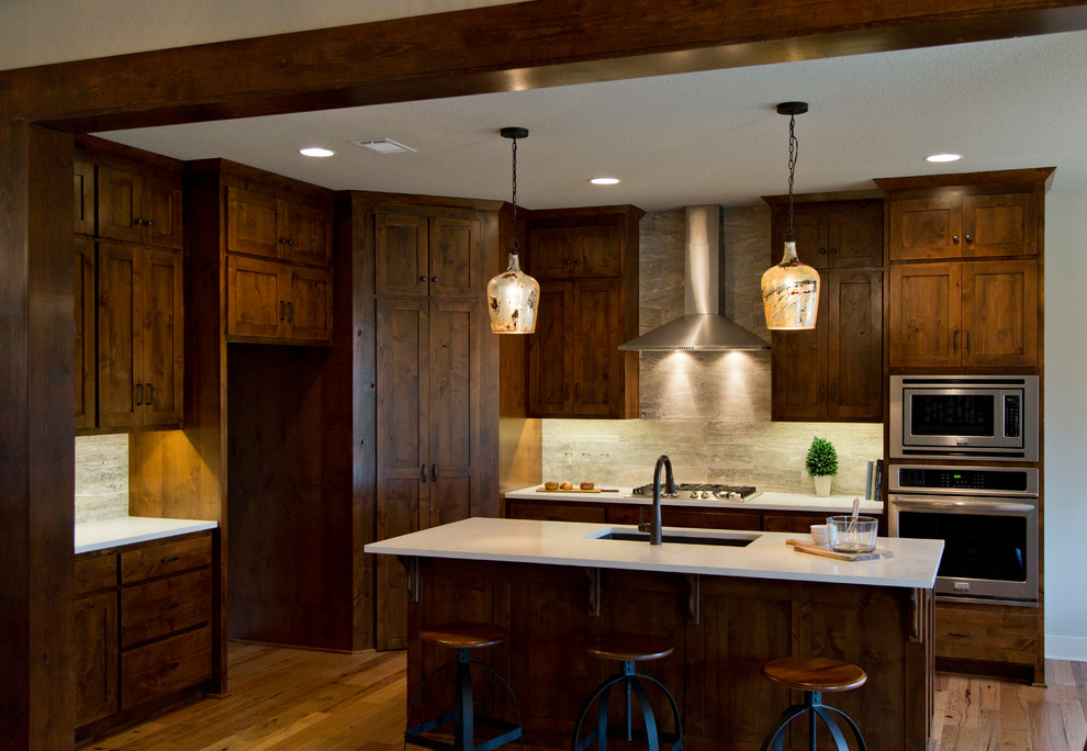 2017 Fall Parade of Homes with SAB Homes - Rustic - Kitchen - Kansas ...