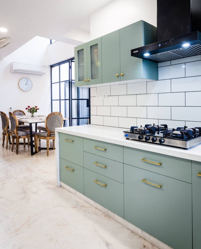 25 x 50 Courtyard House - Eclectic - Kitchen - Other - by Neha Rajora ...