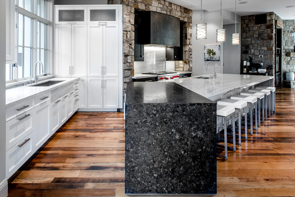 2cm Macaubas Quartzite Kitchen Countertops - Kitchen - Denver - by YK ...