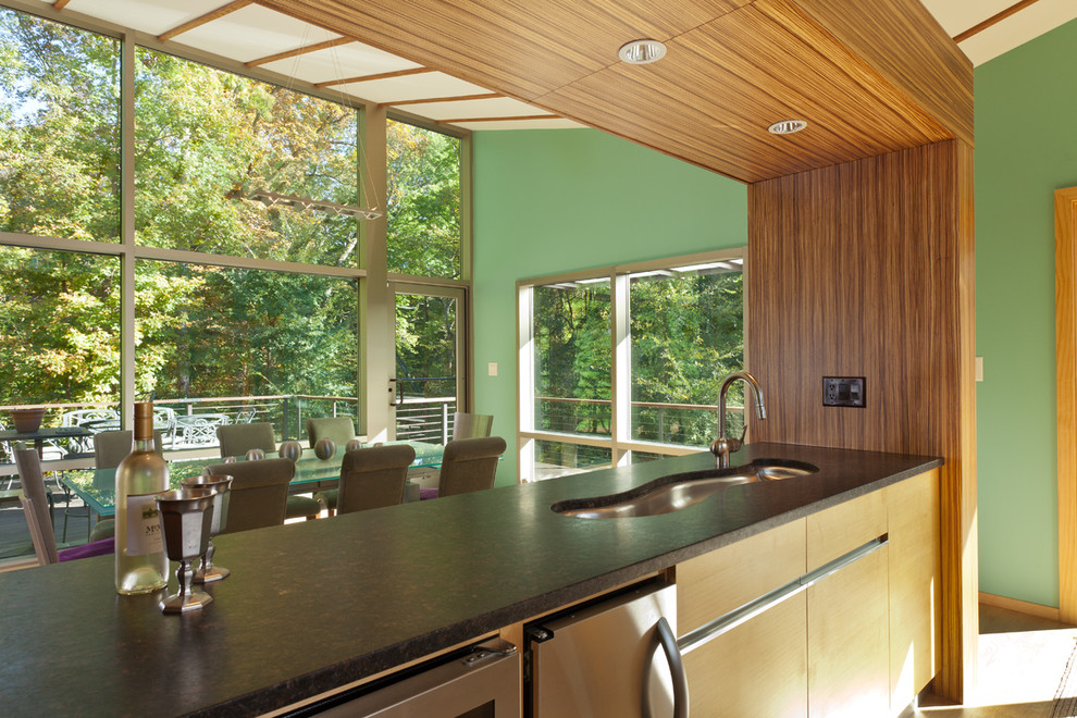 3 Pavilions - Modern - Kitchen - Raleigh - by Distinctive Architecture ...