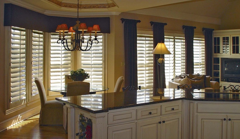 4 1/2" louvers - Traditional - Kitchen - Atlanta - by Shutter Pros | Houzz