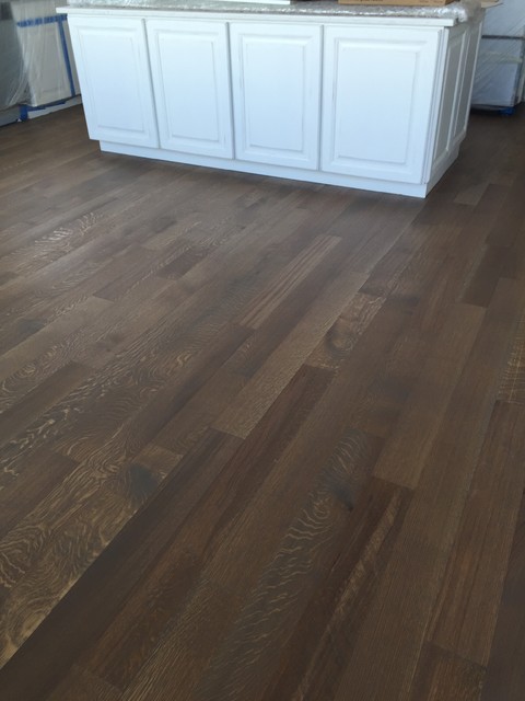 5" White Oak Rift and Quarter Sawn Woca Concrete Grey - Traditional ...