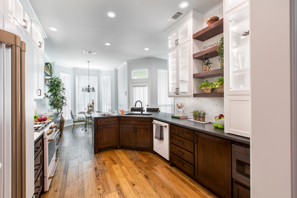 A 1990’s Kitchen Gets a Modern Refresh - Transitional - Kitchen - Other ...