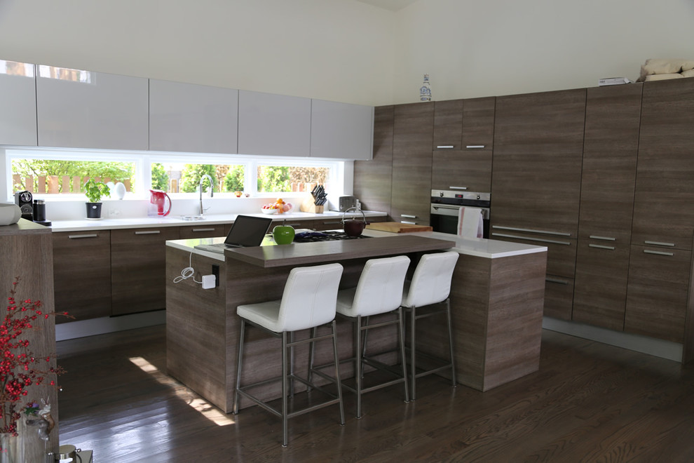 A 60's Split-Level Modern Transformation - Modern - Kitchen - Chicago ...