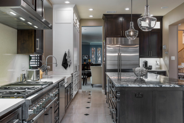 A 90’s Kitchen Gets a Sleek Transformation - Modern - Kitchen - Other ...