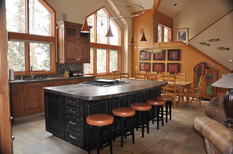 A Colorado Mountain Retreat Kitchen Renovation - Traditional - Kitchen ...