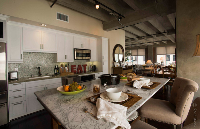 A Downtown Corner Loft - Contemporary - Kitchen - Los Angeles - by CM ...