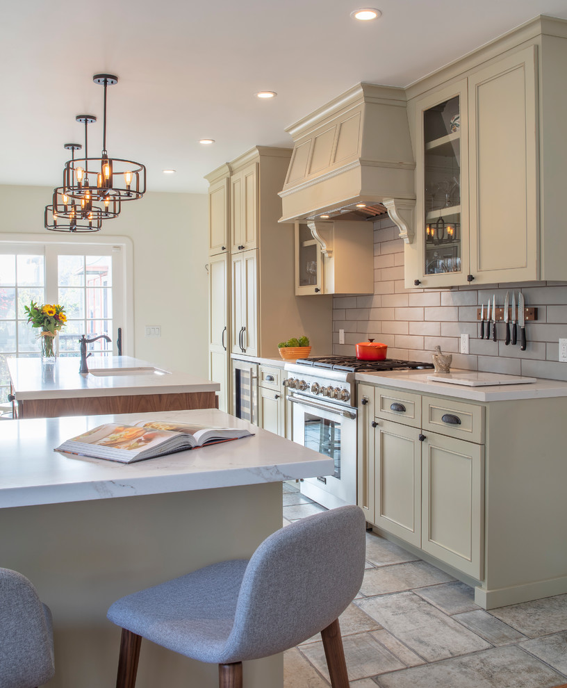 A French Provincial Kitchen - Transitional - Kitchen - San Francisco ...