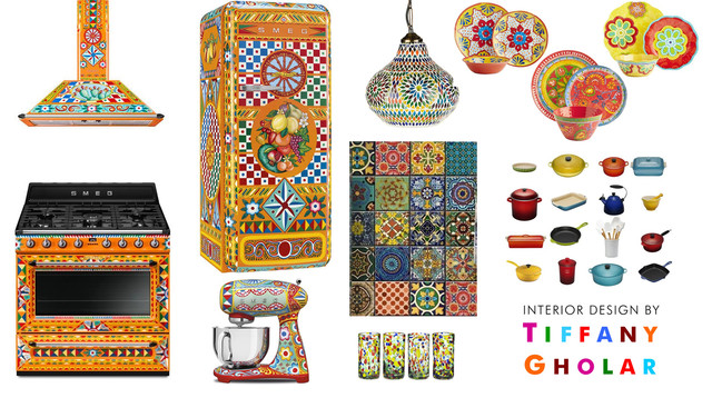 A funky folk art kitchen - Éclectique - Cuisine - Chicago - par Tiffany ...