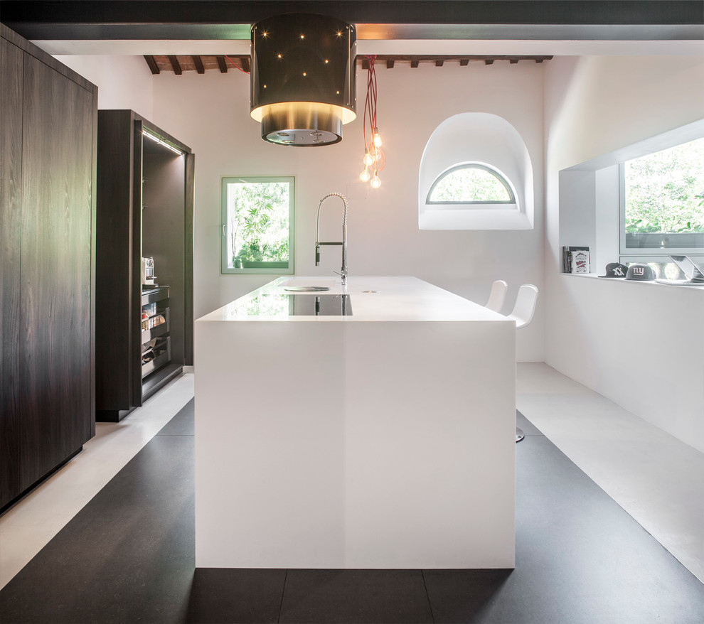 A historic building dressed up as loft - Contemporary - Kitchen ...